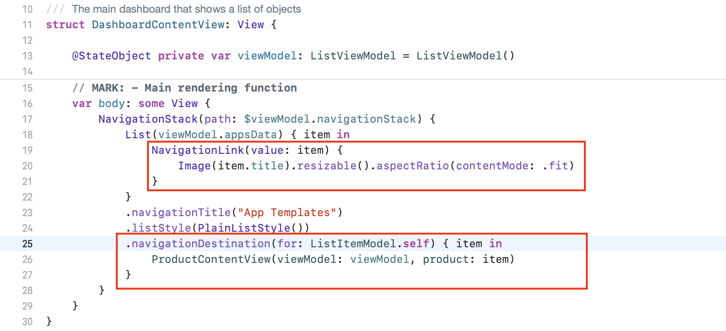 How to implement NavigationStack in SwiftUI